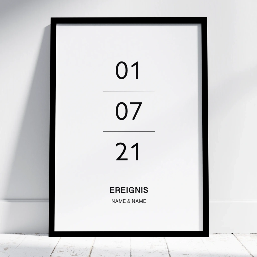 Gestalten Sie Ihr eigenes Besonderes-Datum-Poster